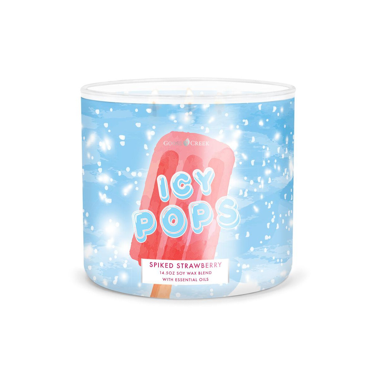 Goose Creek Candle® Spiked Strawberry - Icy Pops 3-Docht-Kerze 411g, 15 ...
